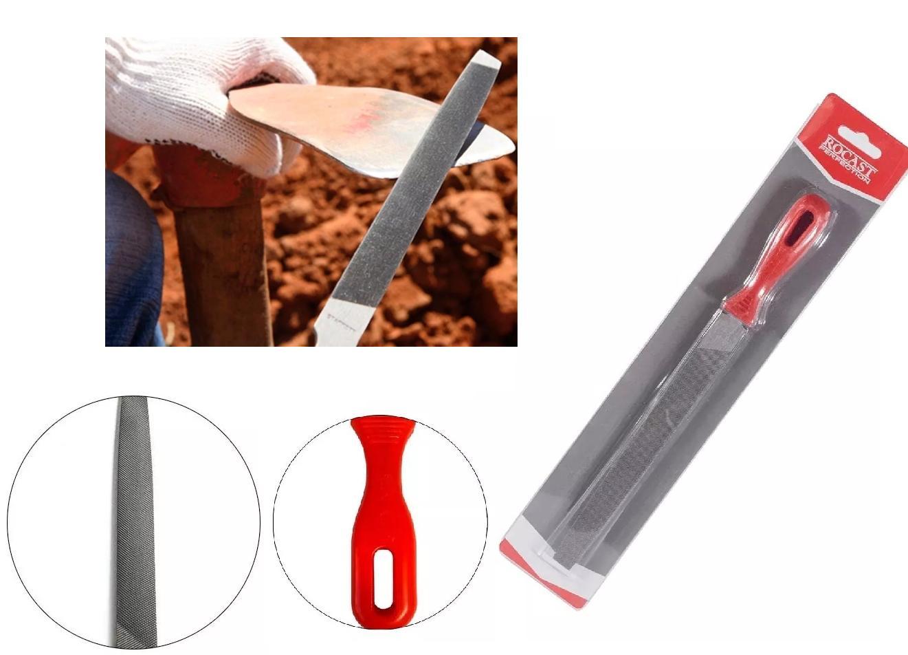 Lima Chata Bastarda Com Cabo 8 Polegadas Mecânica Rocast - Carrefour