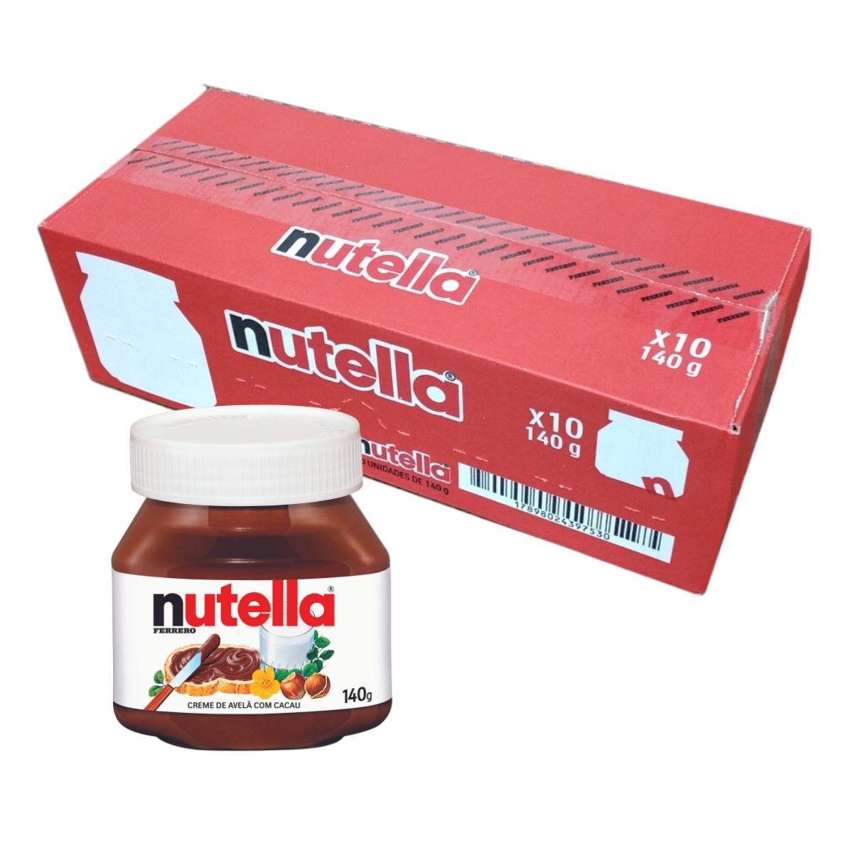 Creme De Avelã, 10 Potes De 140g Nutella - Carrefour Creme De Avelã, 10 Potes De 140g Nutella - Carrefour