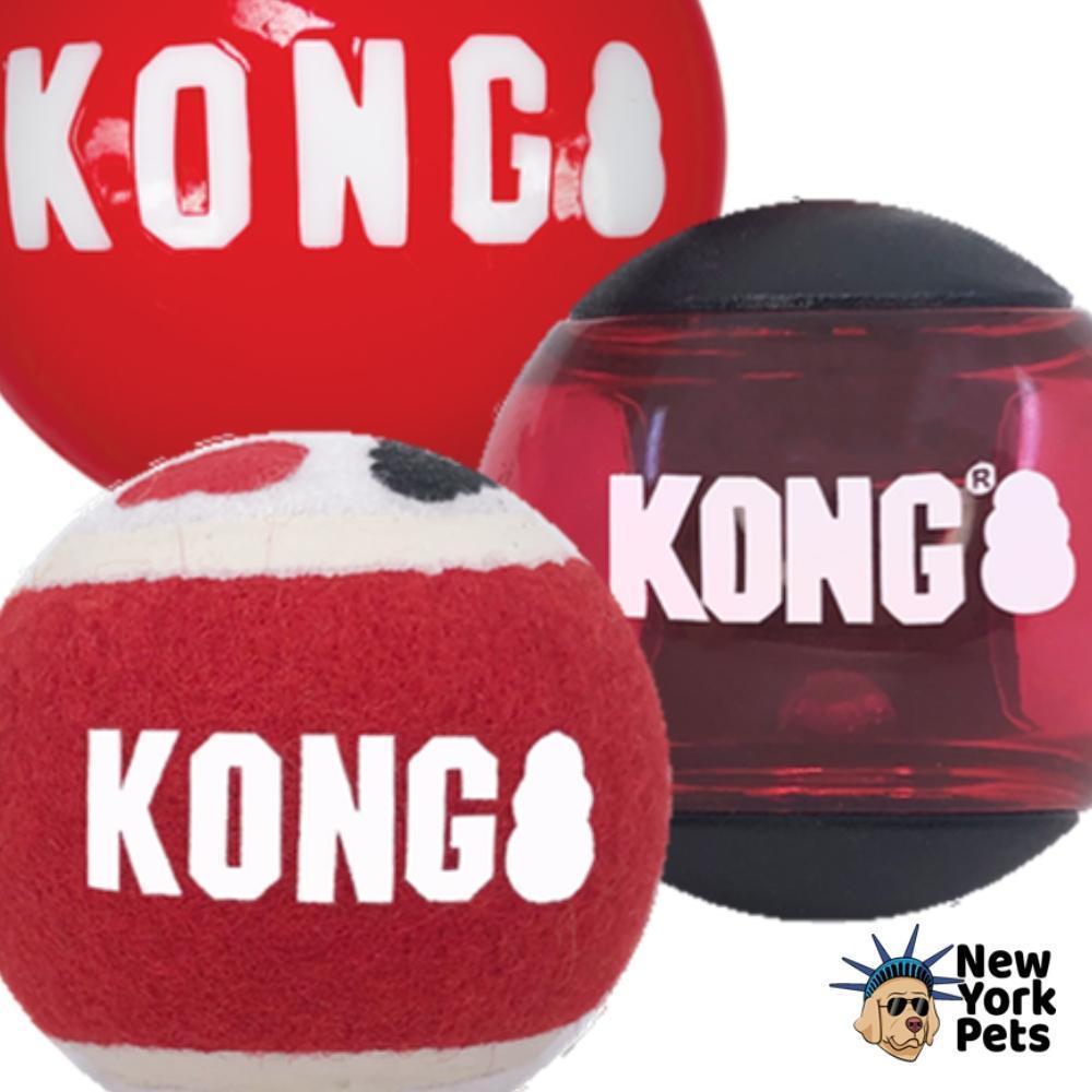 Brinquedo Para Cachorro Kong Signature Pack 3 Bolas Grande - Carrefour