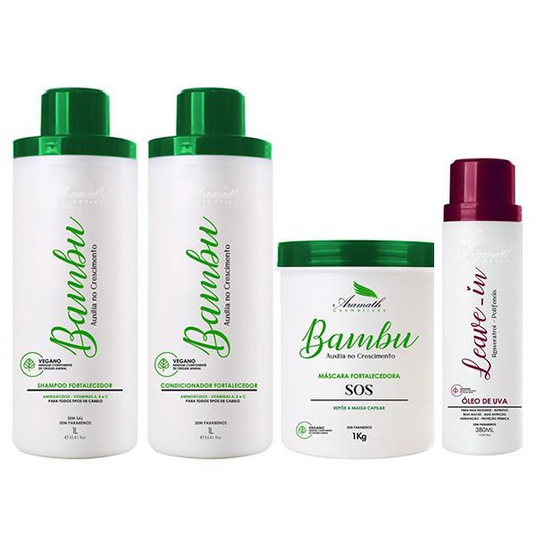 Kit Bambu Shampoo, Cond, Masc E Leave-in Aramath 1l - Carrefour