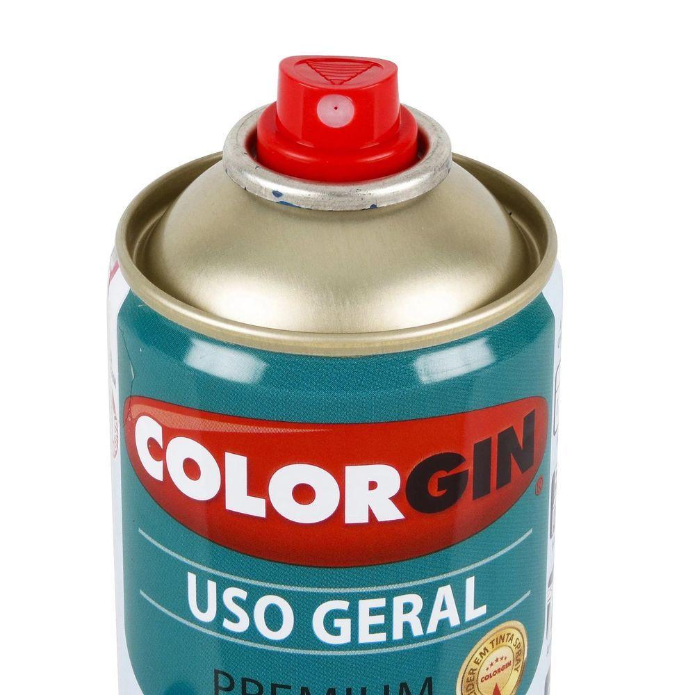 Tinta Spray Uso Geral Colorgin 400ml Branco Acabamento (brilhante ...