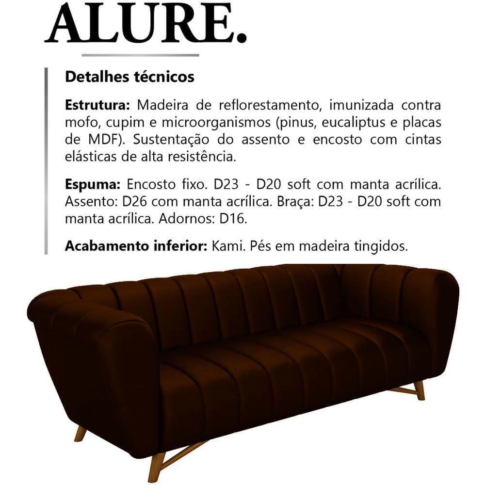 Sofa Decorativo 2 Lugares 178 Cm Alure Corano Tcs 721 Moll Tcs 721 ...