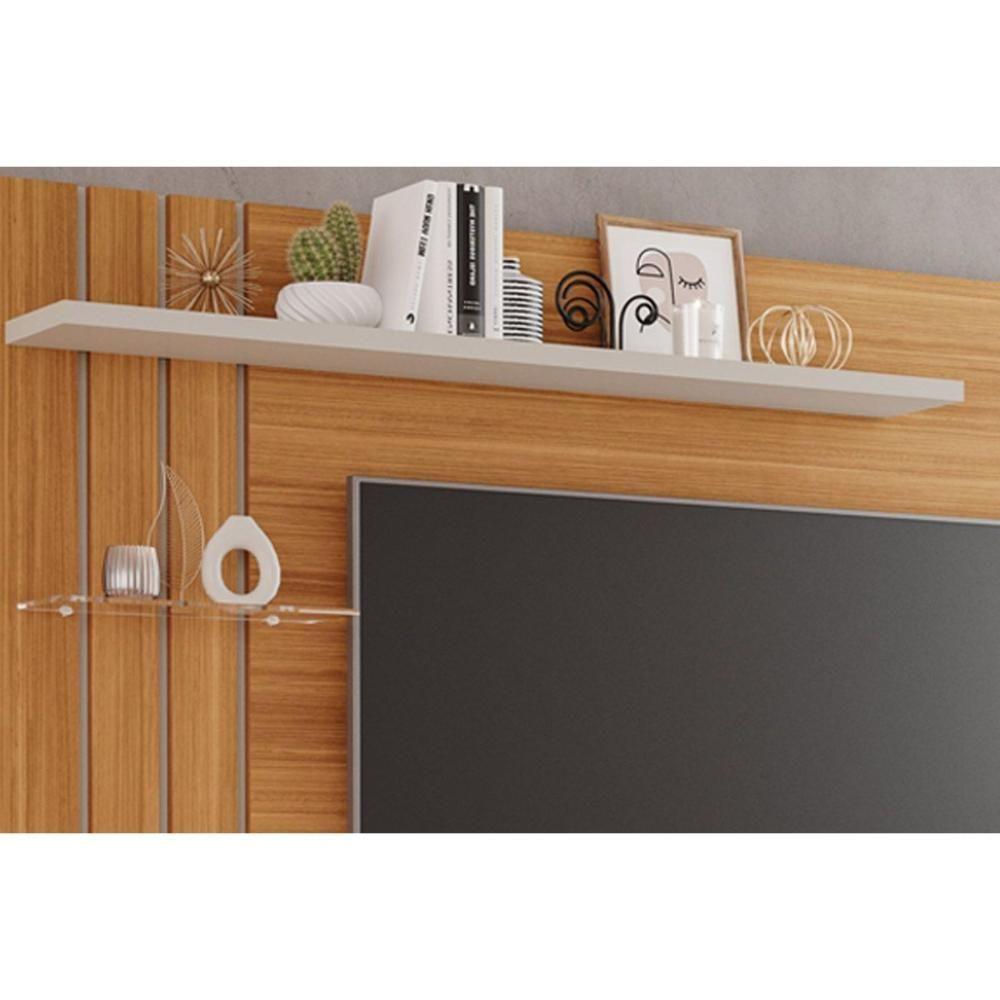 Painel Para Tv Valência Até 50 Polegadas Off White/nature - Permóbili ...