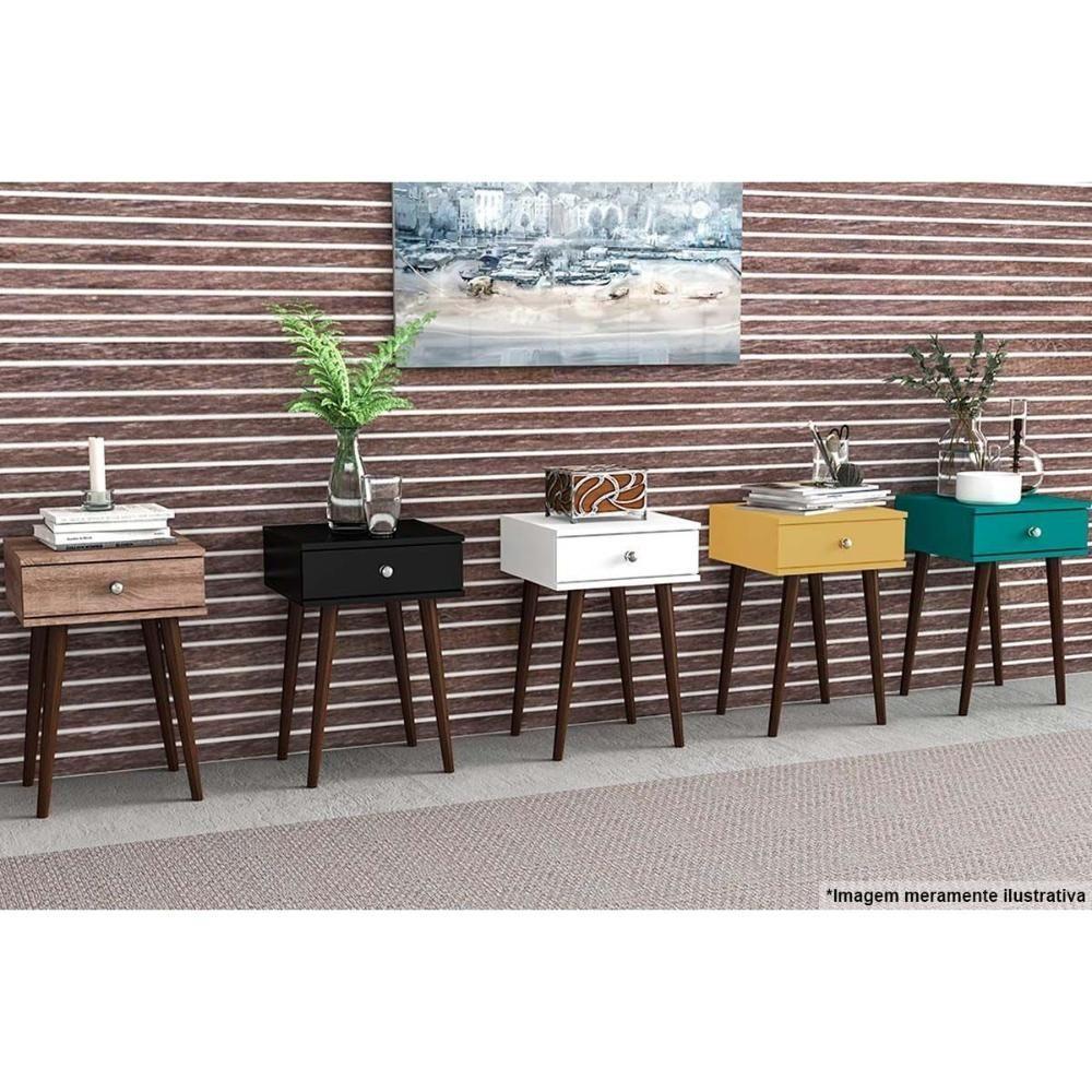 Mesa Cabeceira Rt3072 C/ 1 Gaveta Branco - Movelbento - Carrefour