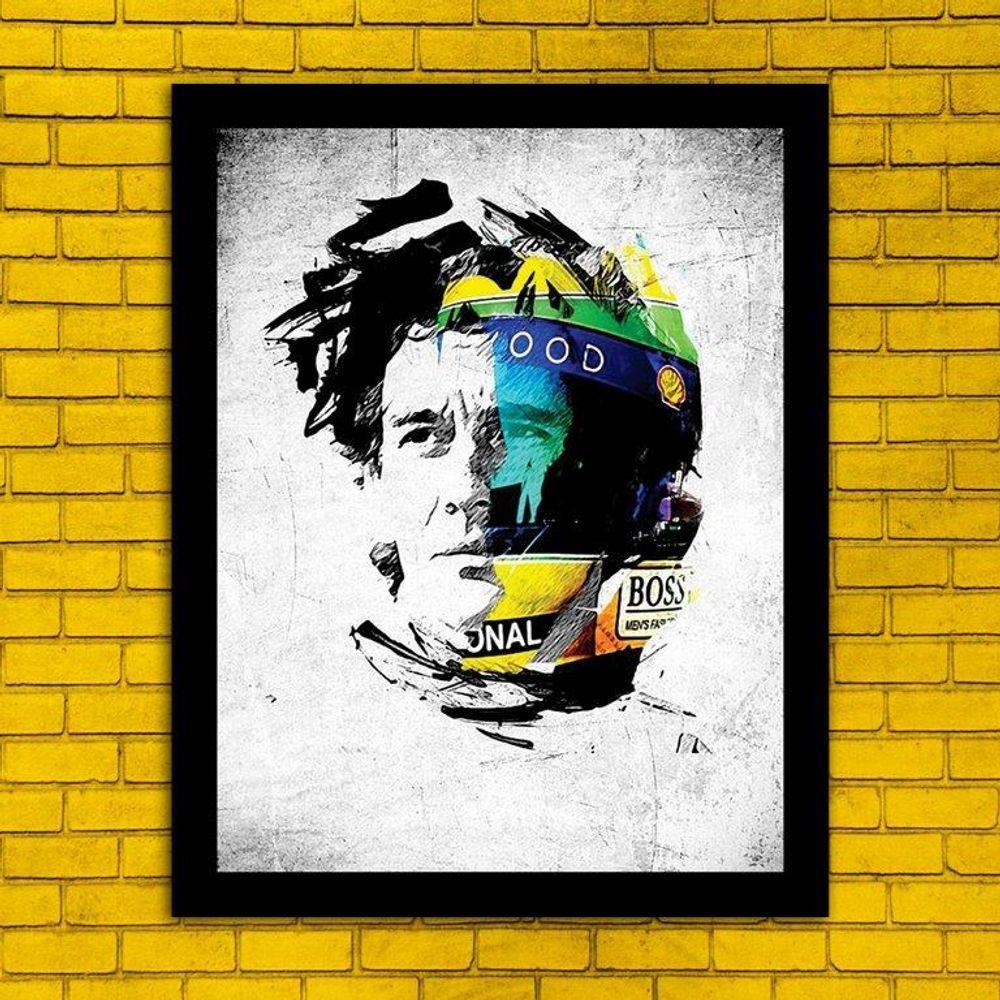 Placa Decorativa Ayrton Senna 20x30cm - Carrefour