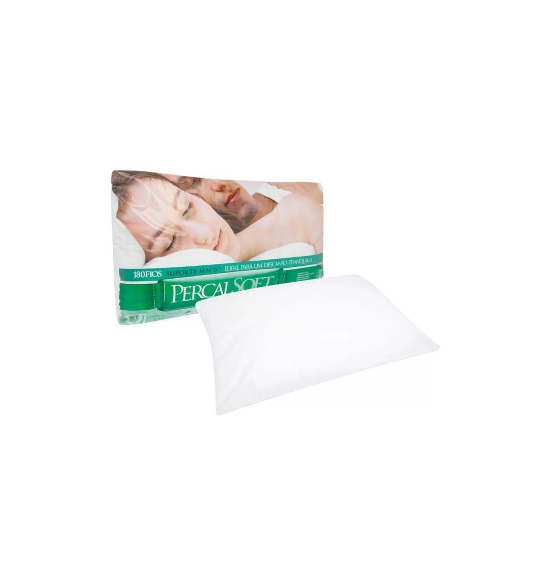 Travesseiro Trisoft Percal Suft Suporte Macio 100% Algodao - Carrefour