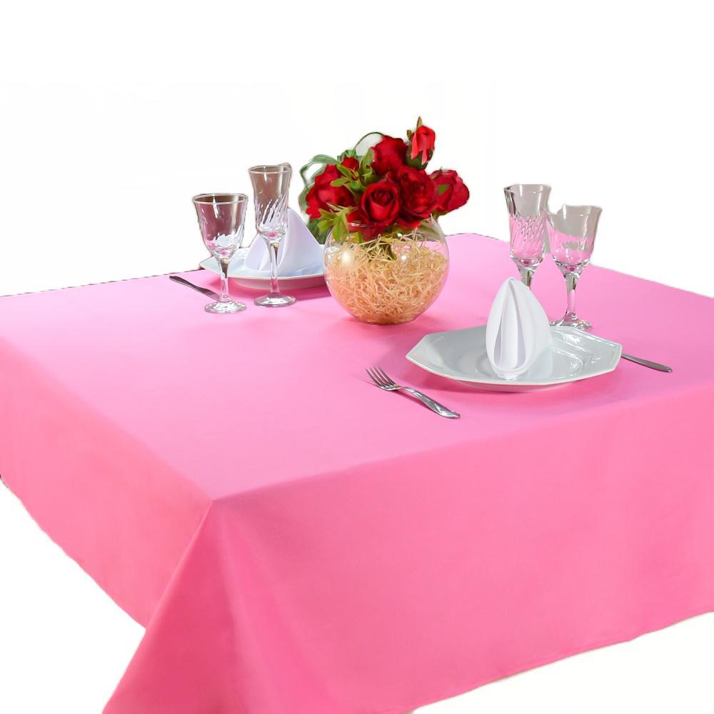 Toalha Mesa 6 Lugares Sala Jantar Oxford Lisa 2,50m Pink - Carrefour