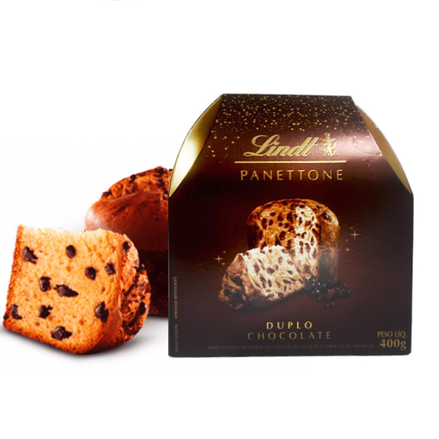 Panetone Lindt Duplo Chocolate 400g (3 Unidades) - Carrefour