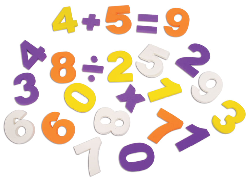 N£meros em EVA, colorido, at¢xico, dur vel, lav vel, macio, higiˆnico e de f cil manuseio ...