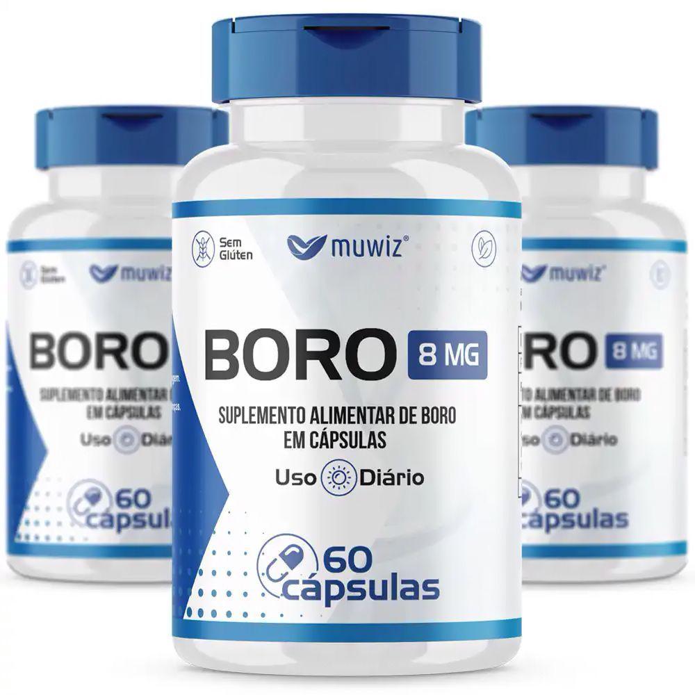 Boro 8mg 60 Cápsulas 400mg Muwiz Kit X3 - Carrefour