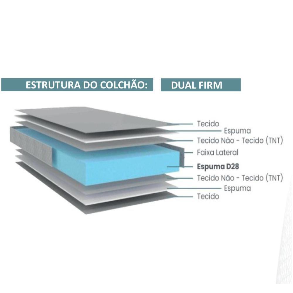 Bicama Box Solteiro Tecido Linho Cinza Com 2 Colchões Espuma Ecoflex - Carrefour