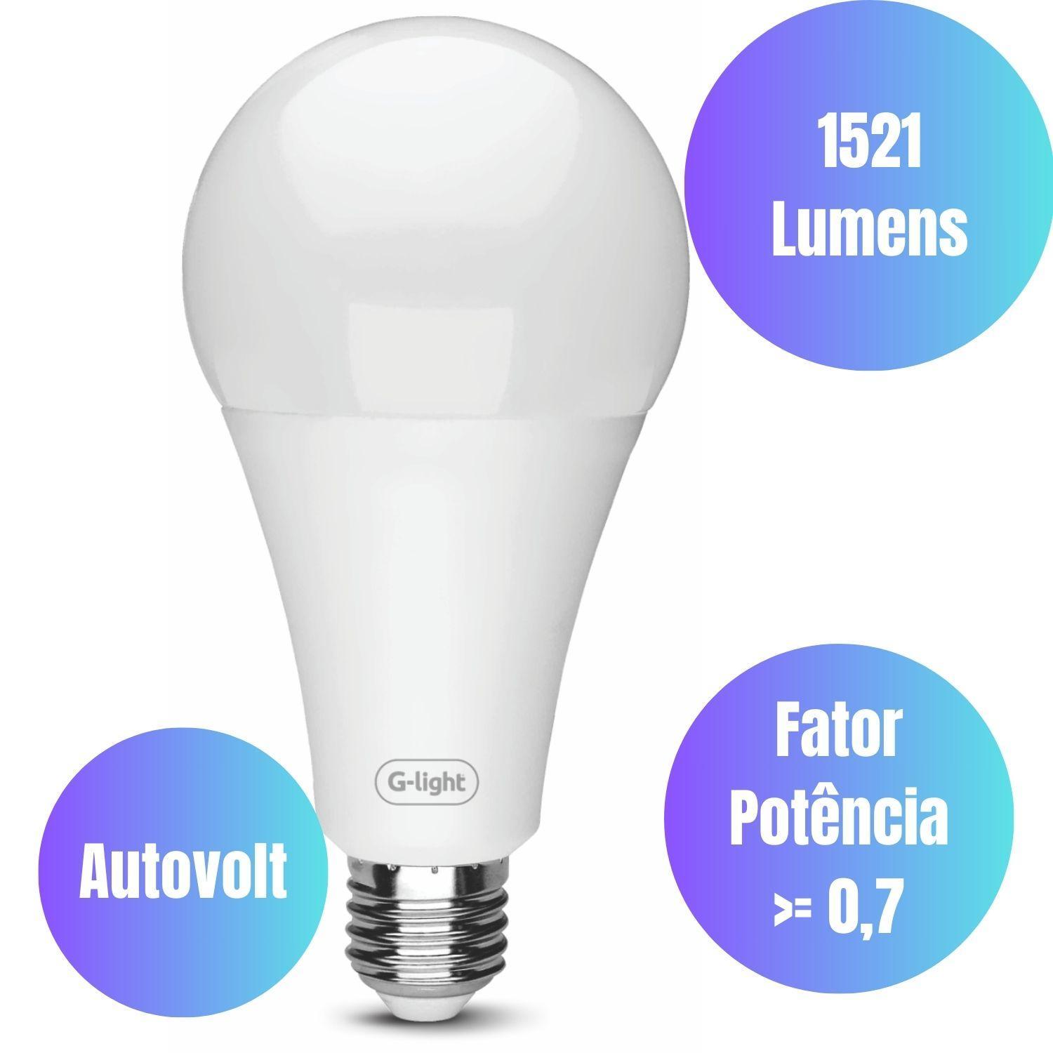 Kit Lampada Led 20w E27 3000k Branco Quente 1521lm Arandela - Carrefour
