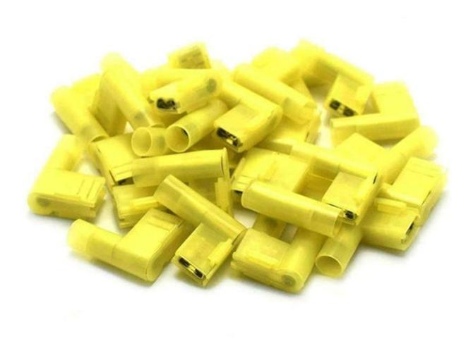 Kit Terminal Bandeira Total Isolado Amarelo 4 A 6mm - 10pçs - Carrefour