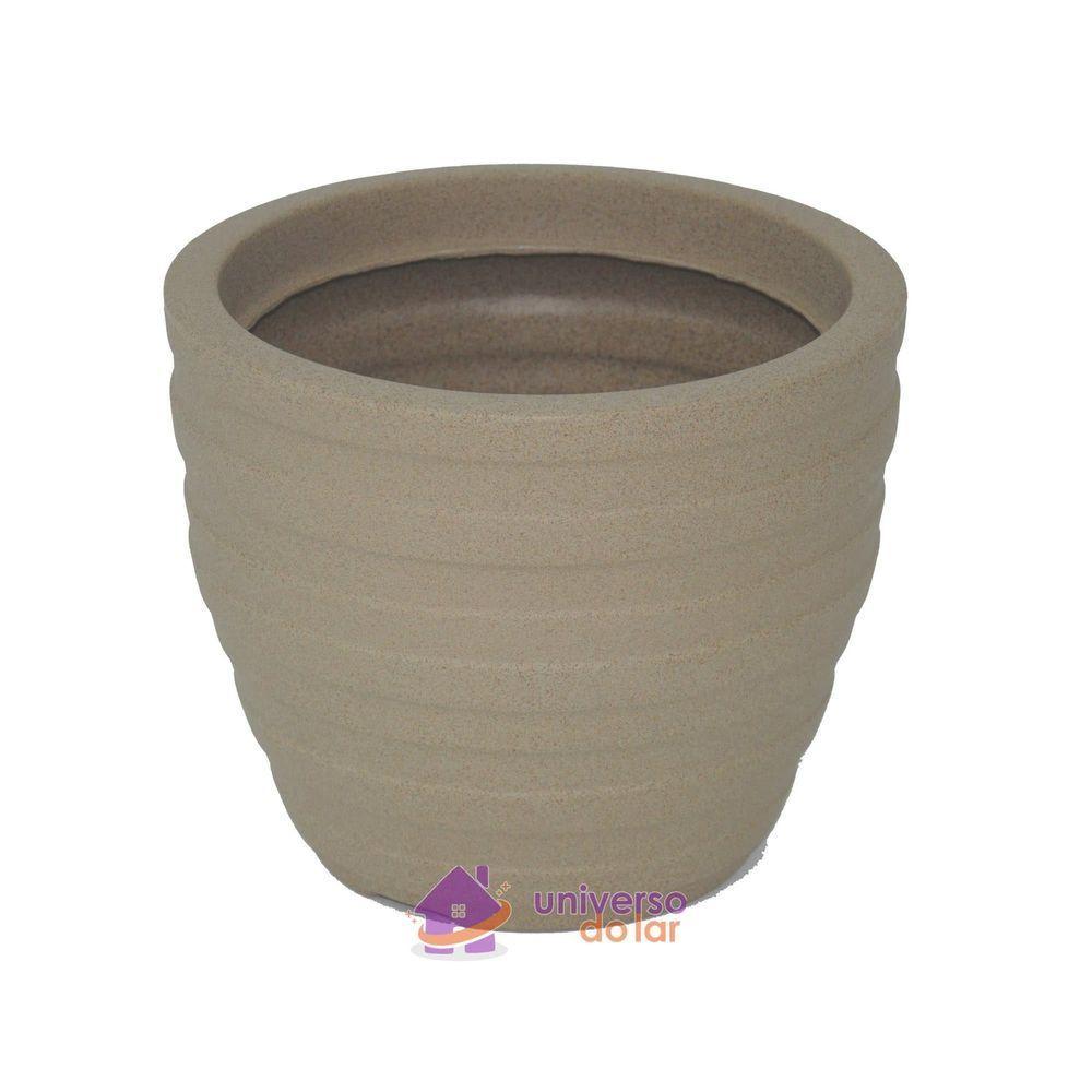 Vaso Inca Tramontina Basic Em Polietileno Areia 24 Cm Tramontina ...