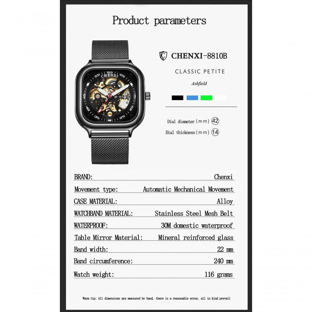 Relógio Masculino Chenxi Cx-8810 À Prova D'água Prata - Carrefour