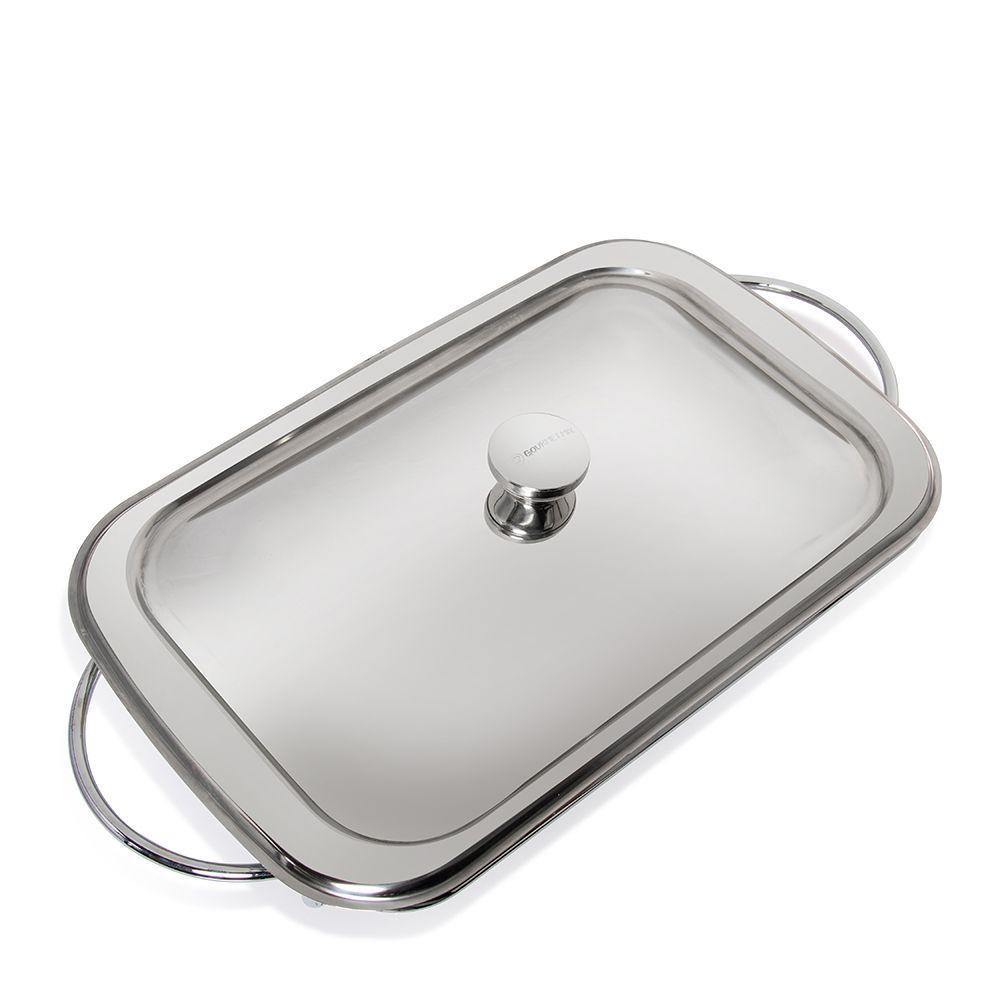 Rechaud Panela Retangular De Vidro Com Tampa Em Aço Inox - Carrefour