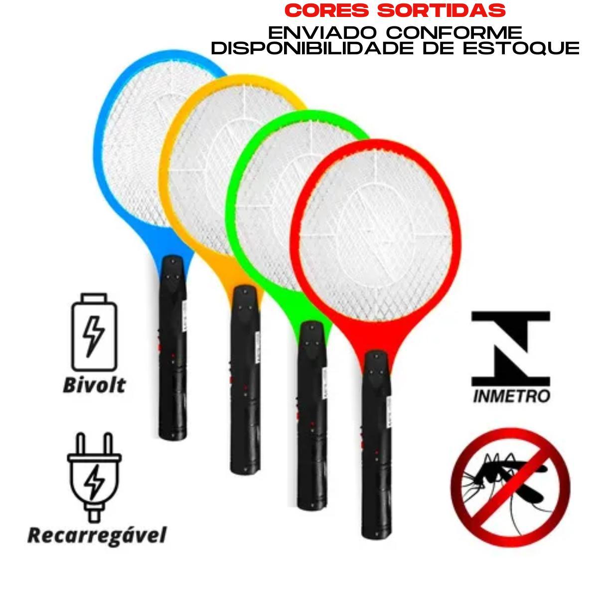 Raquete Mata Insetos Elétrica Recarregável Bivolt - Carrefour