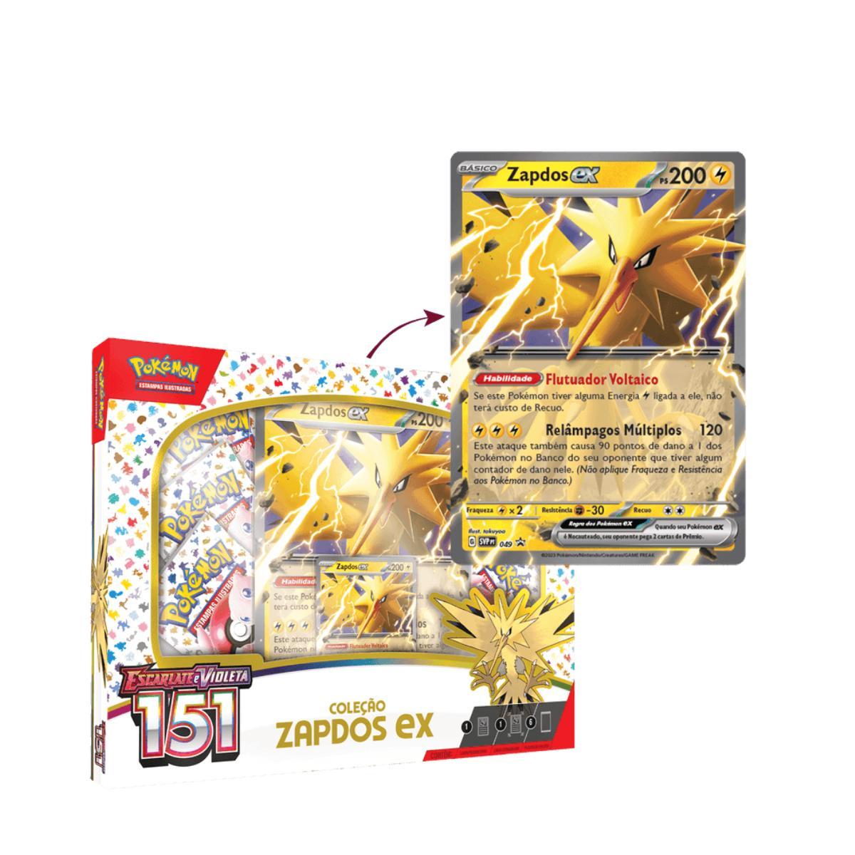 Box Zapdos Ex: Ataque Eletrizante + Carta Promocional - Carrefour