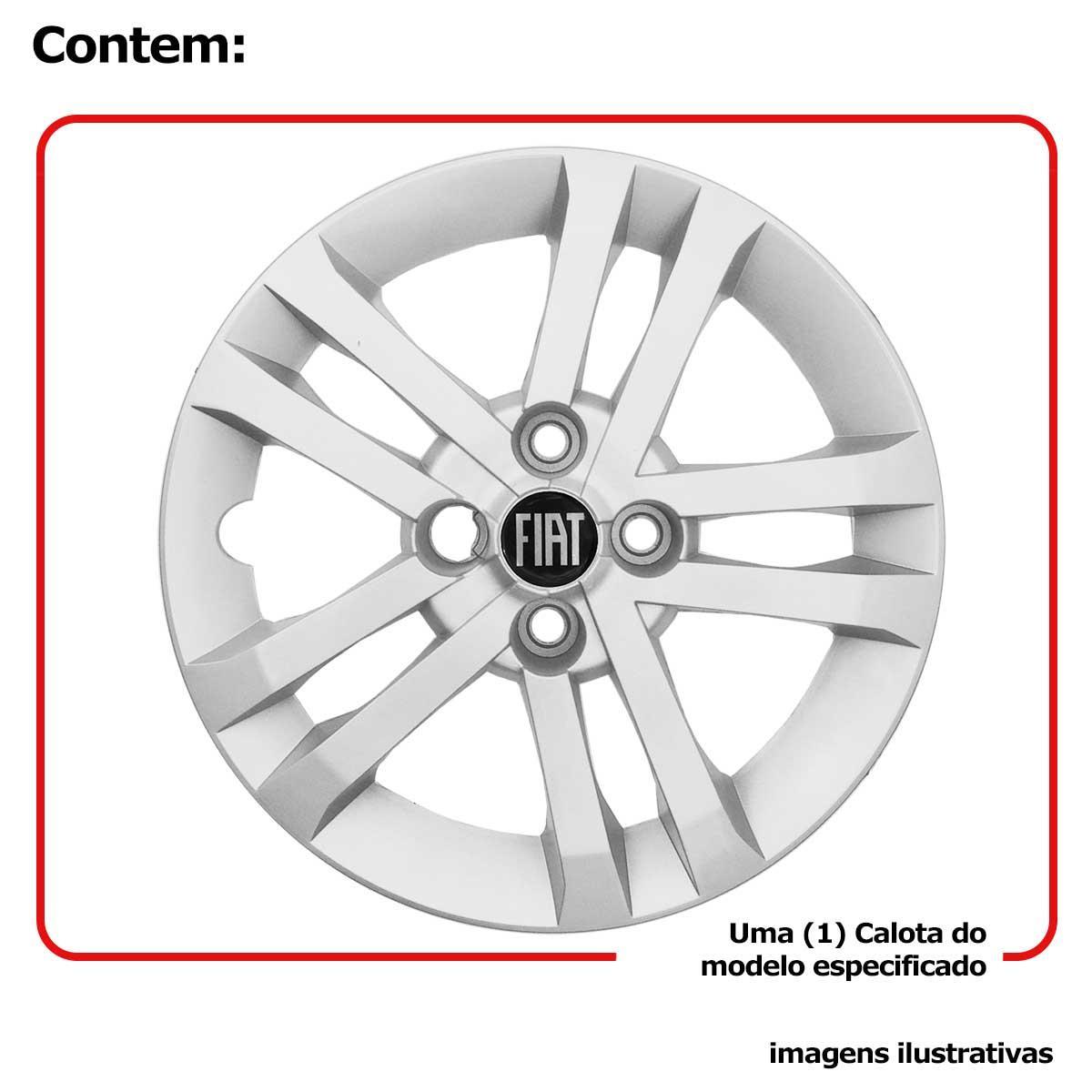 Calota Mobi Argo Cronos Aro 14 Cinza 294cb - Grid Calotas - Carrefour