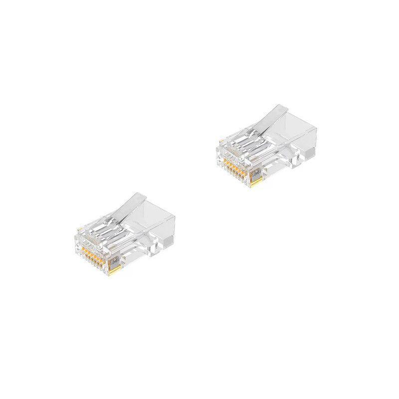Conector Rj45 Transparente Cat.5e U/utp - Kit 2 Unidades - Carrefour
