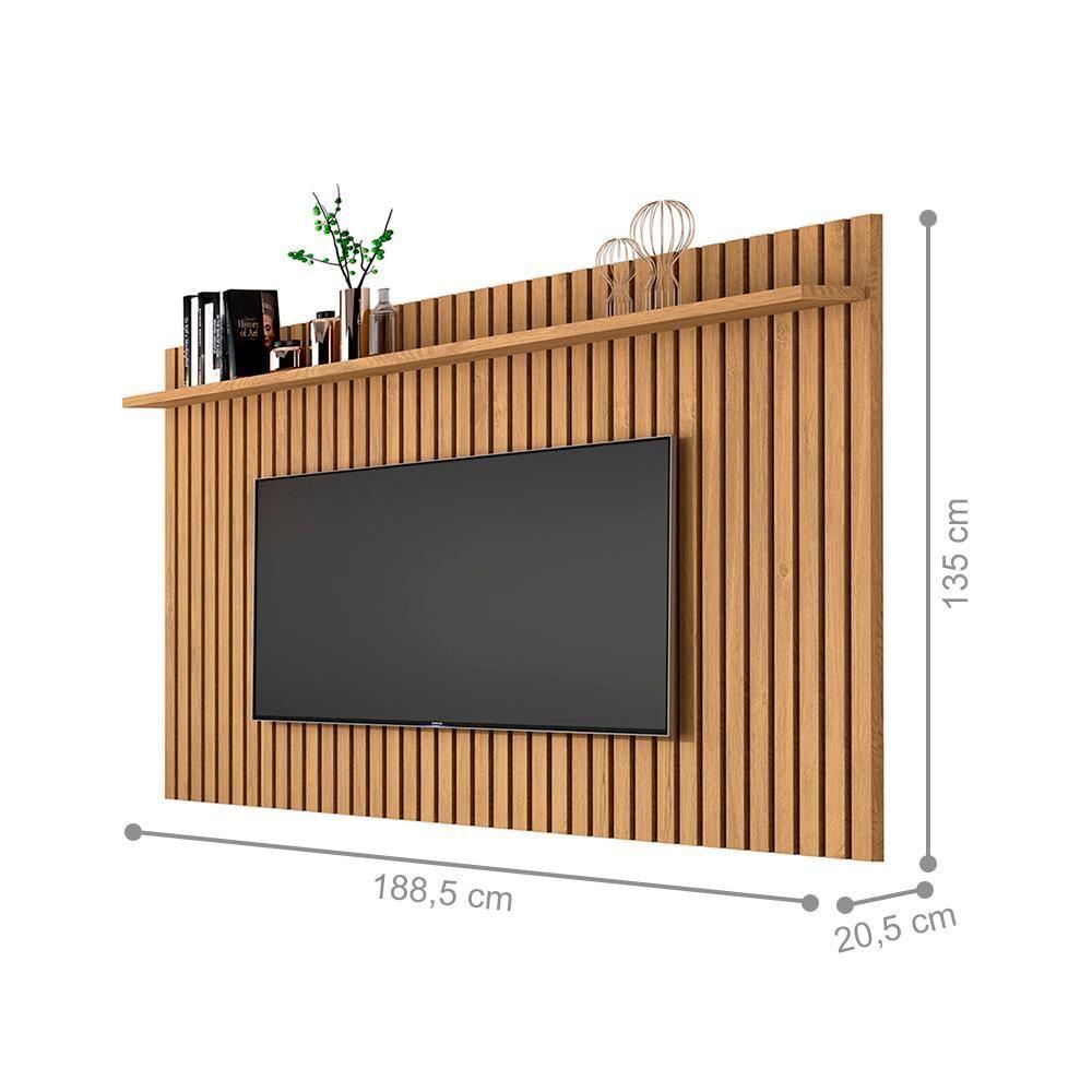 Jogo Painel Ripado Com Nicho 180 Apúlia Cumaru Off White - Carrefour