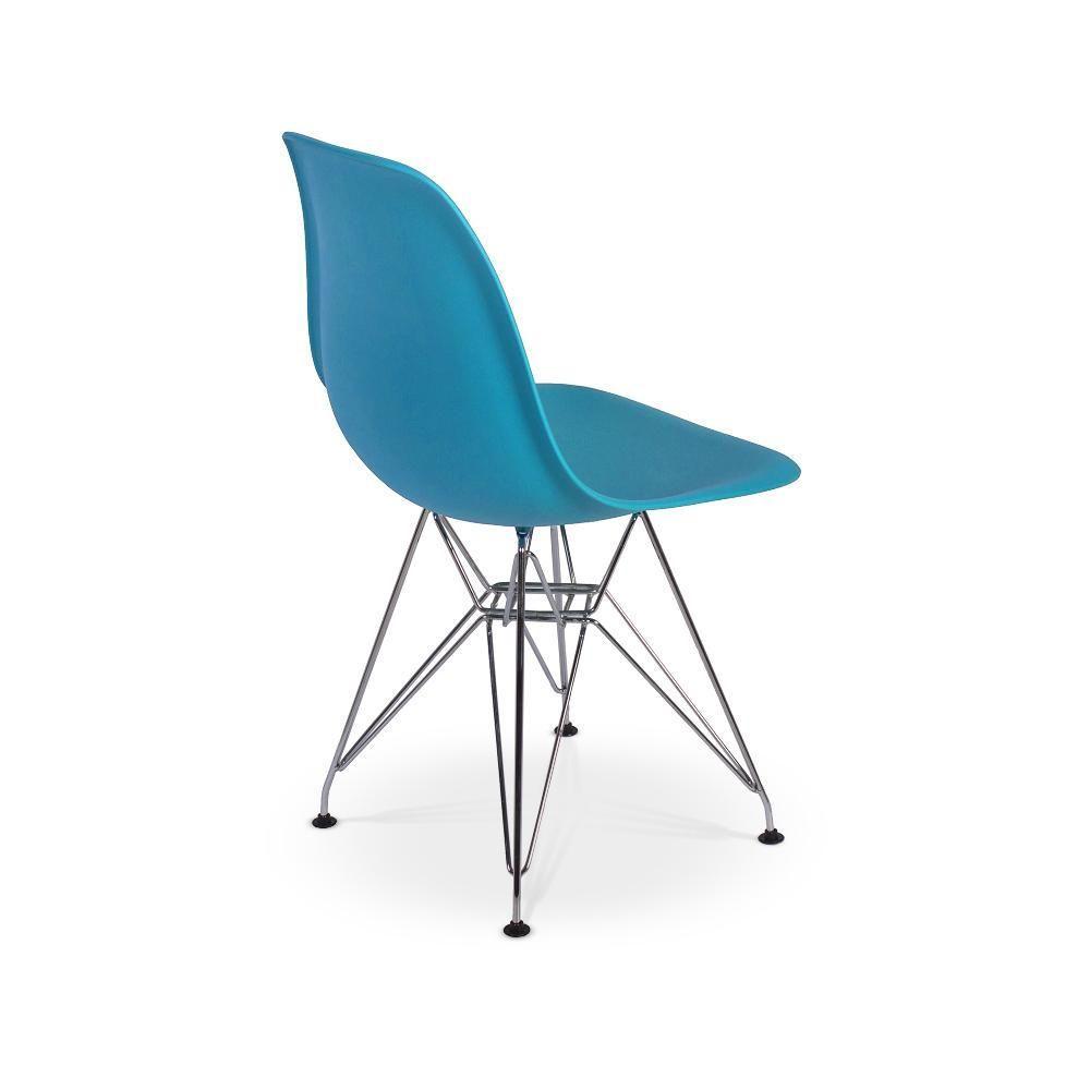 Cadeira Charles Eames Eiffel Base Metal Turquesa - Carrefour