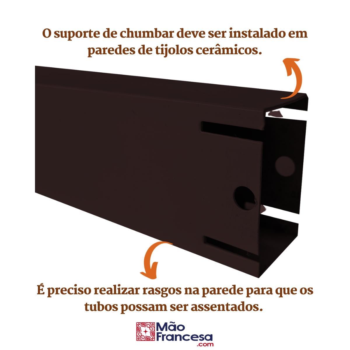 Suporte Para Pia De Chumbar 60cm 1 Pç Bancada Grapa Granito - Carrefour