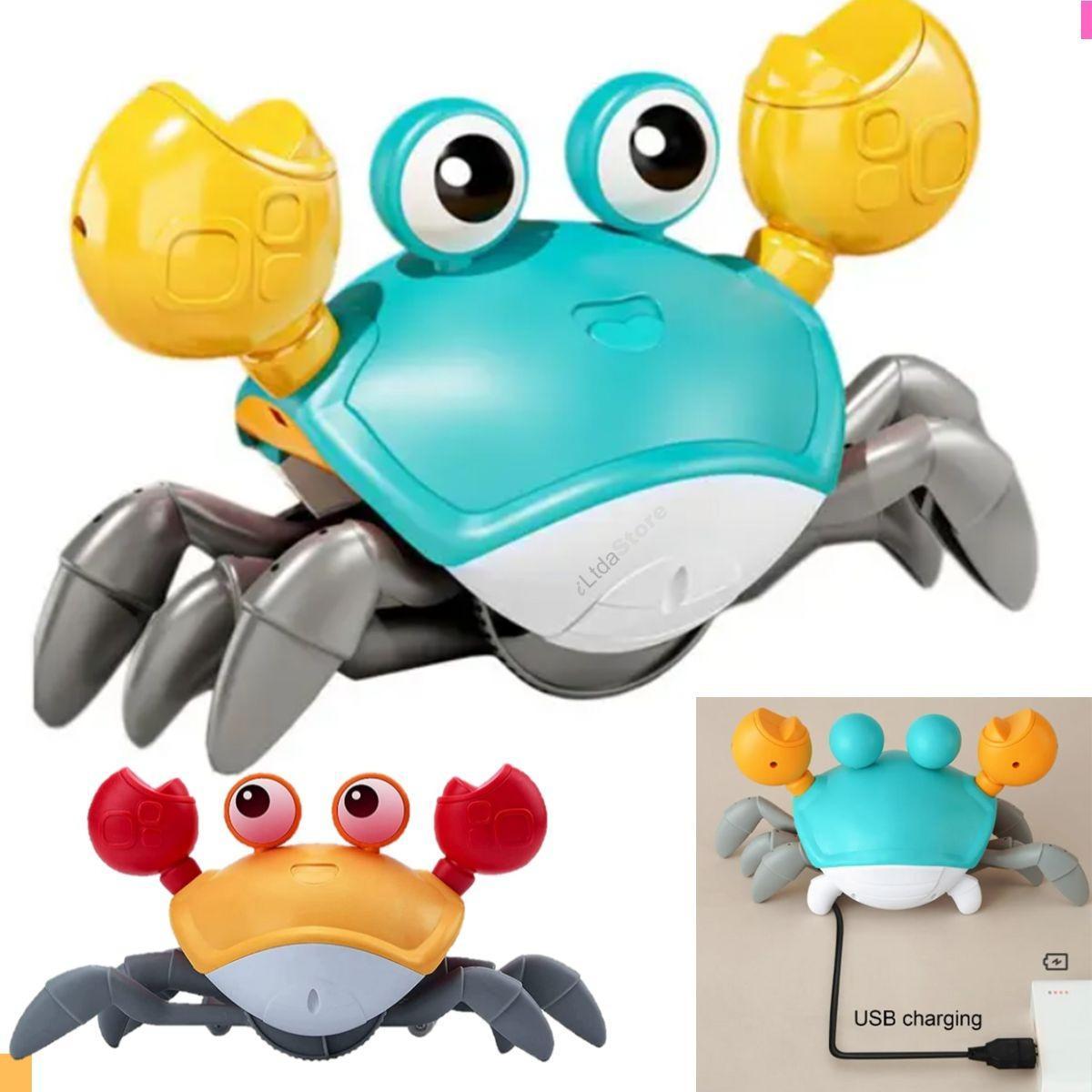 Brinquedo Musical Caranguejo Fujão Sensor Indução Robo Joe - Carrefour