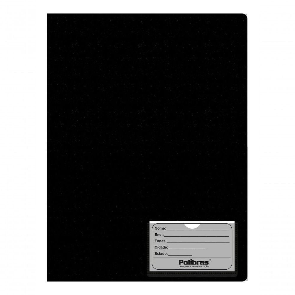 Pasta Catálogo Com Visor 100 Envelopes Reforçada Preta - Carrefour