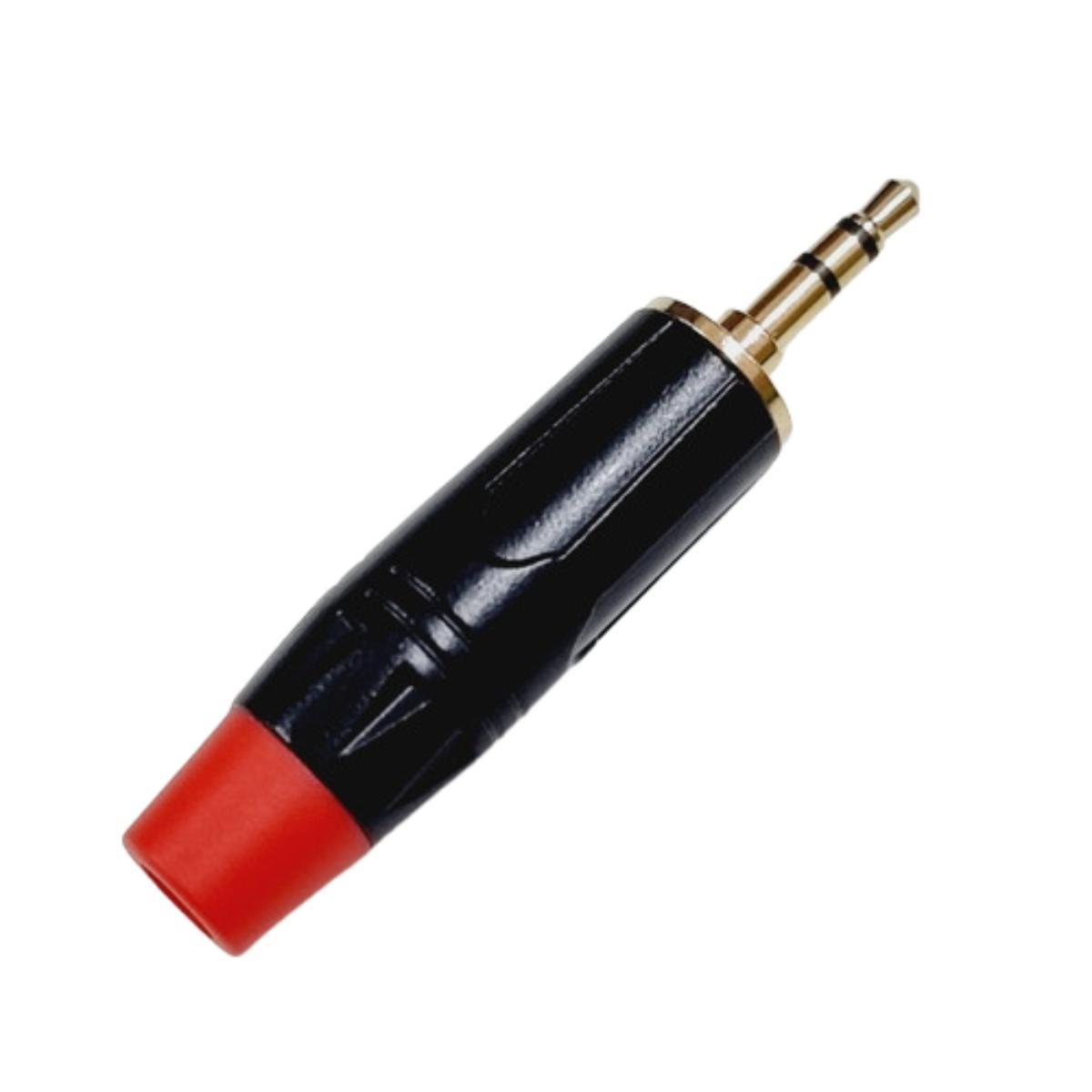 Plug P2 Macho Estéreo Profissional Vermelho Dourado Mxt - Carrefour
