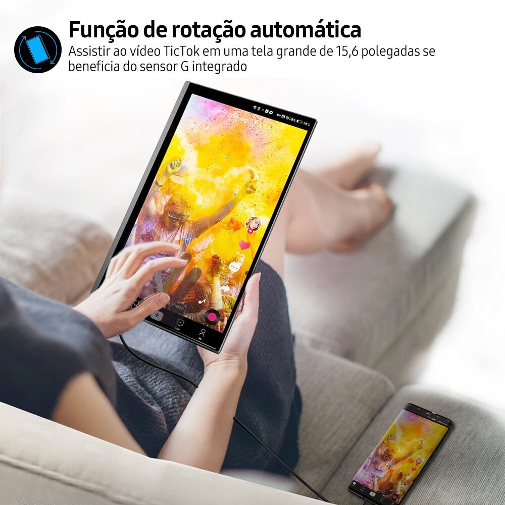 Monitor Portátil Uperfect 15.6", Tela Sensível Ao Toque 4k - Carrefour