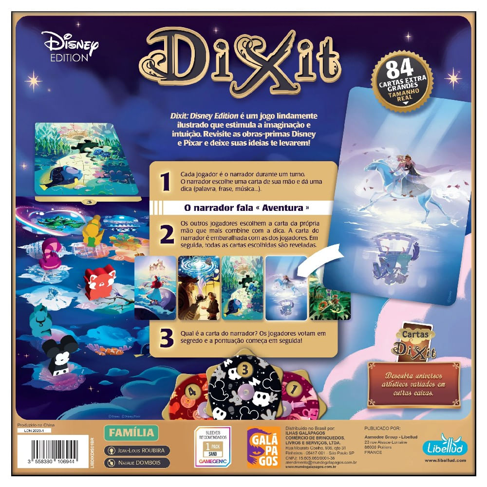 Dixit: Disney Edition Jogo De Tabuleiro Galápagos Dix401 - Carrefour