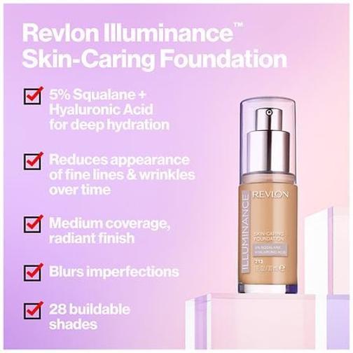 Base Líquida Revlon Illuminance 305 Medium Sand - 30ml - Carrefour