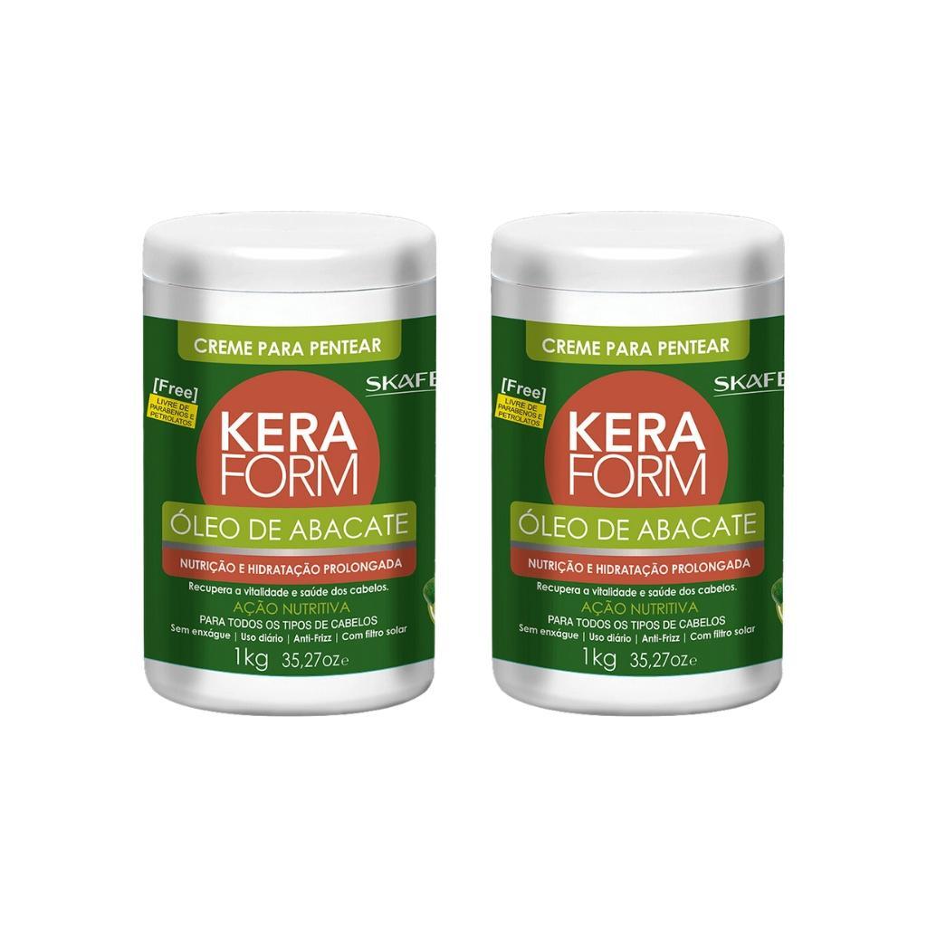Creme Para Pentear Skafe Keraform 1k Oleo Abacate-kit C/2un - Carrefour