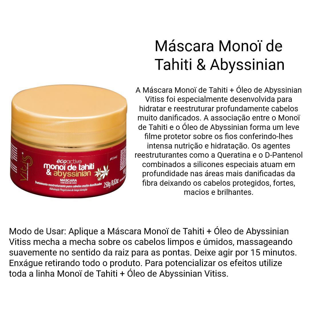 Kit Monoi Shampoo 300 Ml + Máscara 500 G + Leave-in - Vitiss - Carrefour