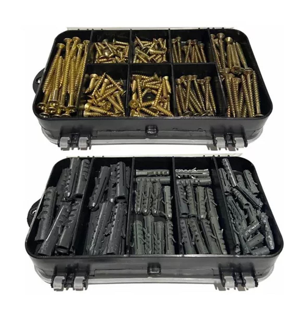 Kit Ferramenta 11pçs + Kit Parafuso Chipboard E Buchas 300un - Carrefour