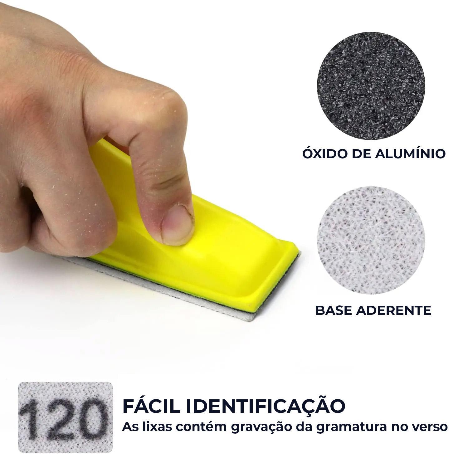 Lixadeira Manual Com 80 Lixas Grãos 80 A 600 Completa - Carrefour