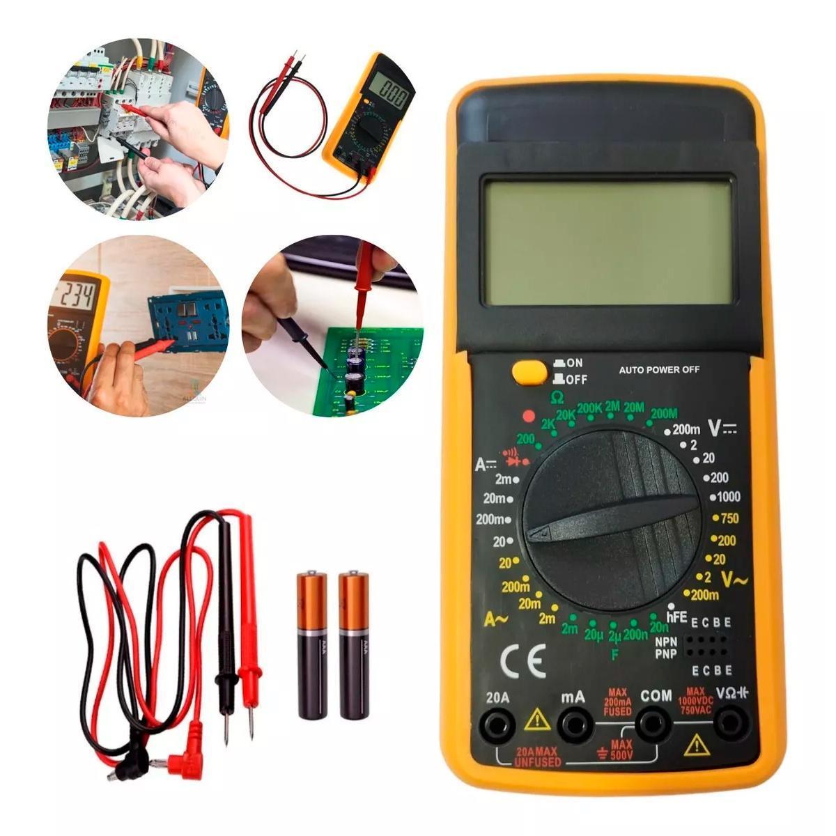 Digital Multímetro Tensão Ideal Para Medir Capacitor - Carrefour