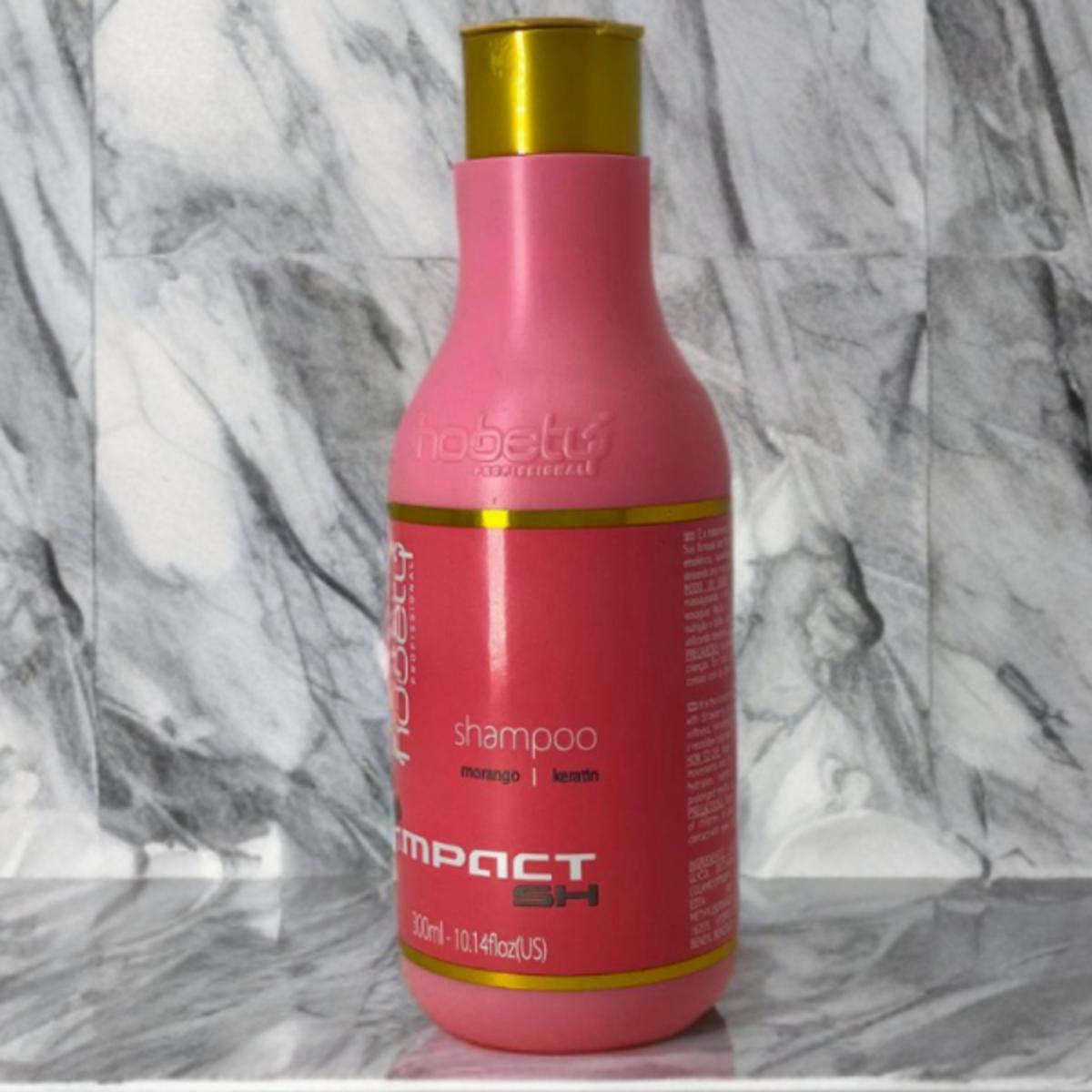 Shampoo Impact Morango 300ml - Hobety - Carrefour
