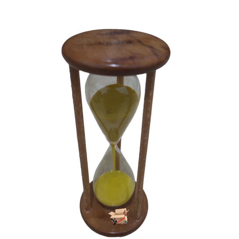 Ampulheta Retro Em Madeira E Vidro Areia Decoração Tamanho M - Carrefour