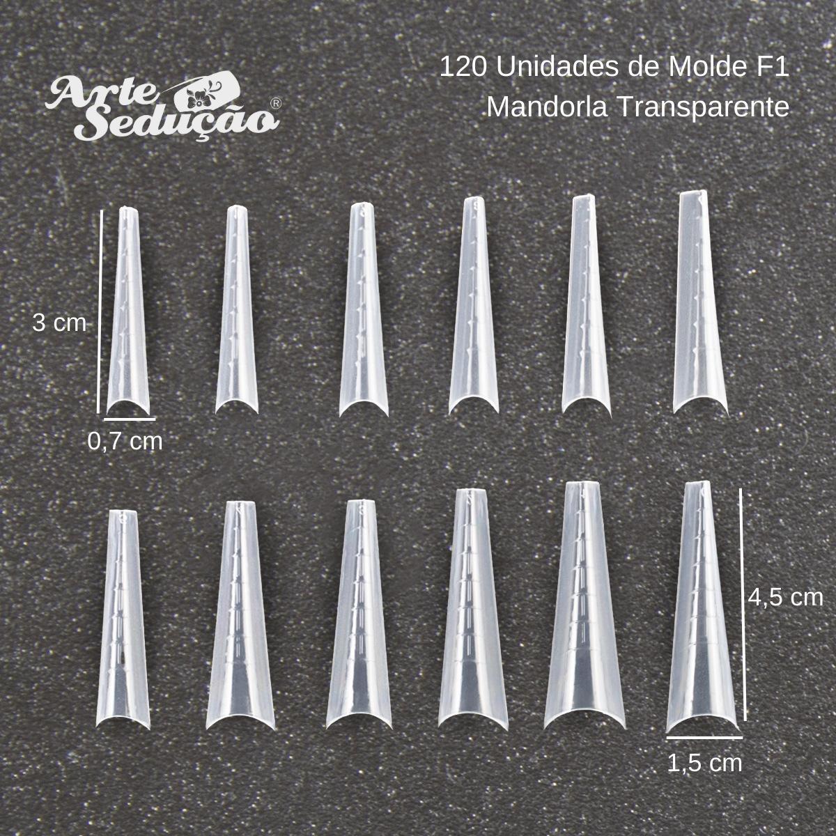 Molde F1 Mandorla Unhas De Gel Acrigel Arte Sedução, 120 Und - Carrefour