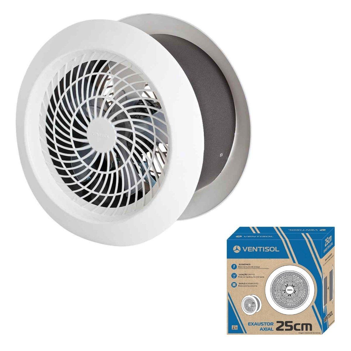 Exaustor Residencial De Parede Para Cozinha E Banheiro 25cm - Carrefour