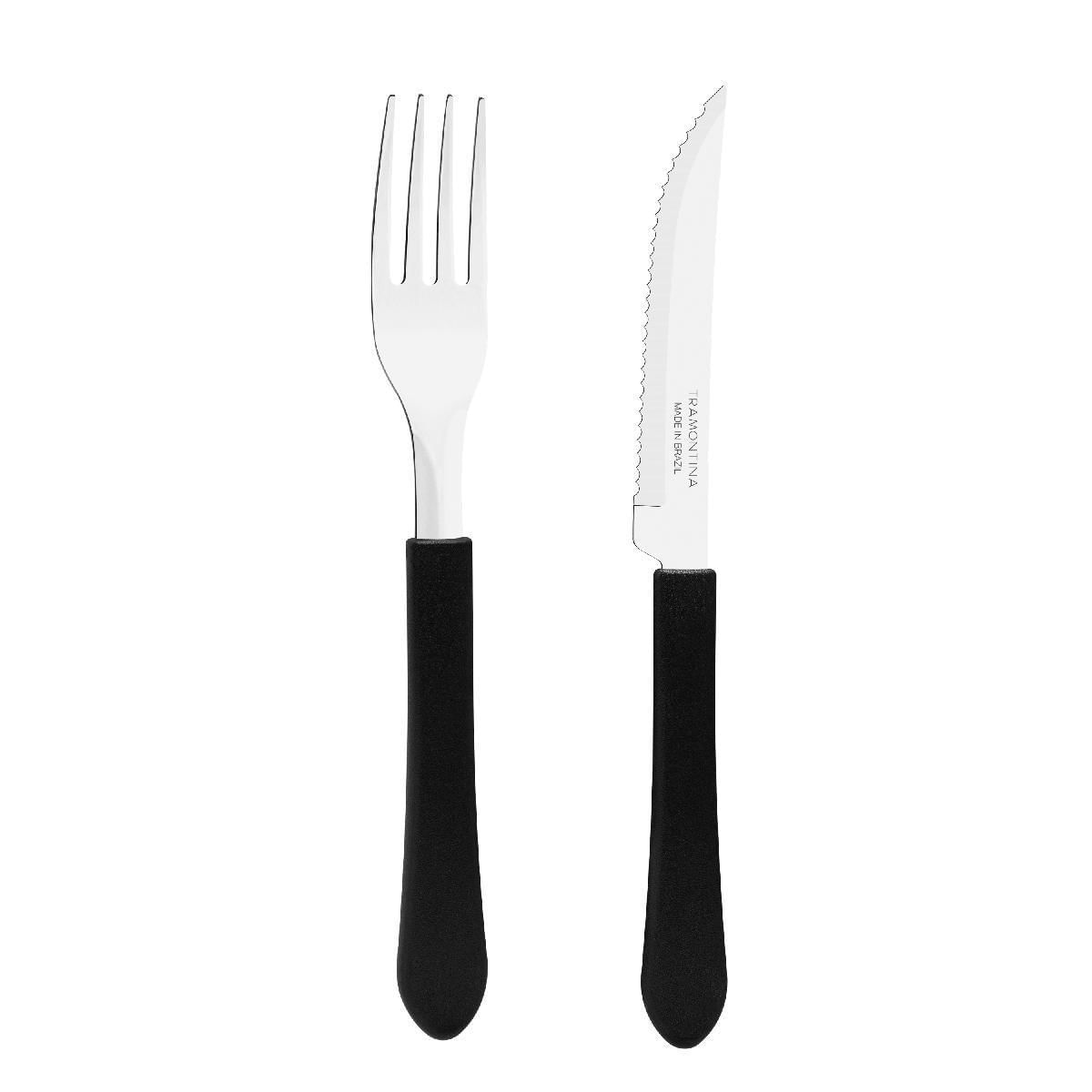 Garfo E Faca Tramontina Leme Inox - Kit 12 Garfos E 12 Facas - Carrefour