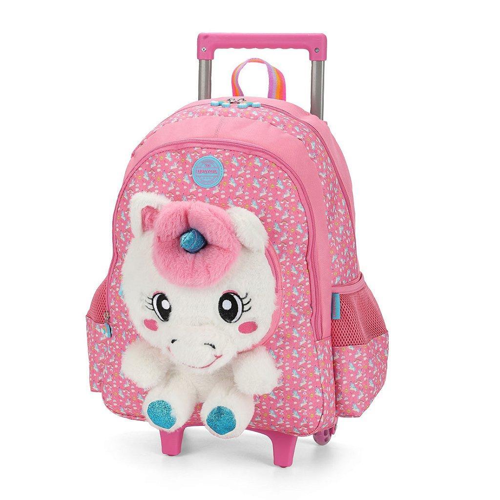 Mochila Rodinhas Infantil Feminina Escolar Unicórnio Pink - Carrefour
