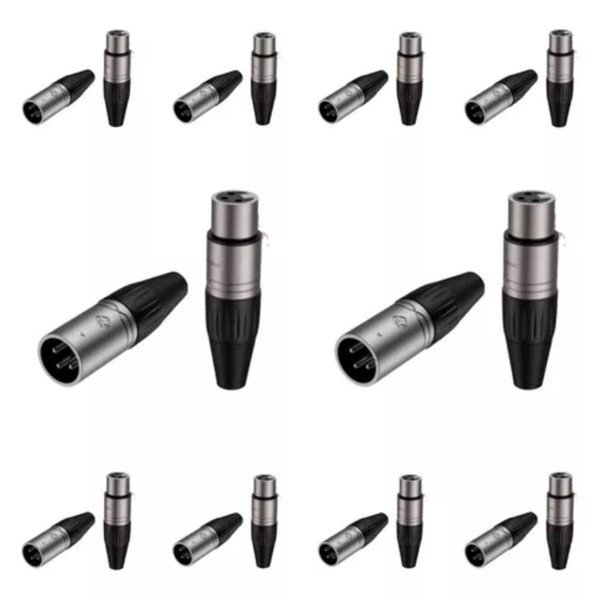 Plug Conector Xlr Canon De Linha, Femea - Carrefour