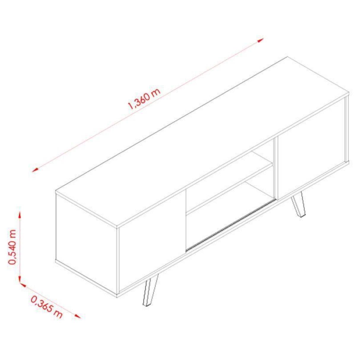 Rack Bancada Lisboa Para Tv De 50 Polegadas Cor Fendi Naturale ...