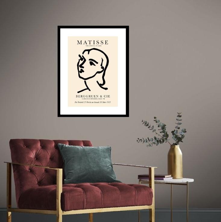 Quadro Abstract Art Matisse - 60x48cm - Carrefour