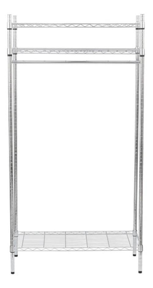 Estante Arara De Roupas Com Sapateira Cromada 175x91x46cm - Carrefour