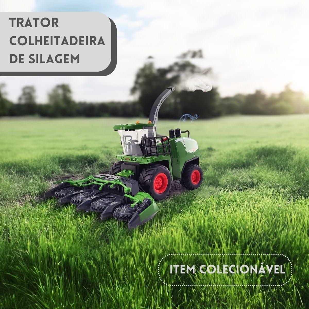 Trator Colheitadeira Silagem Controle Remoto 1:24 Cks - Carrefour