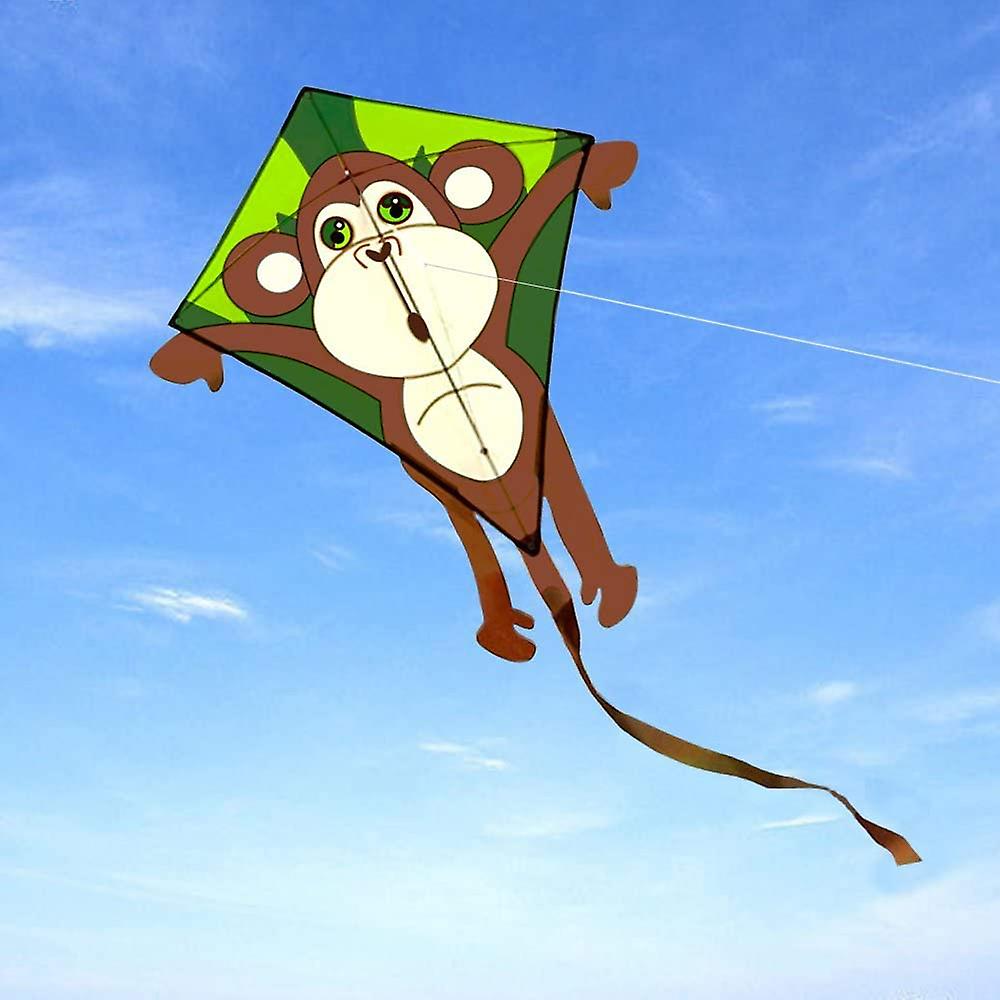 Kite Das Crianças Padrão De Macaco Dos Desenhos Animados Pipa Com Corda ...